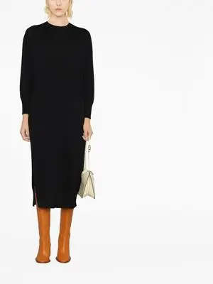 BARRIE Iconic Knit Midi Dress - Black
