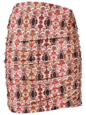 AMIR SLAMA Floral-print Mini Skirt