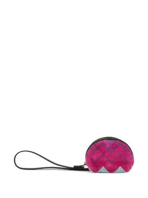 Missoni Zigzag-pattern Coin Case - Pink
