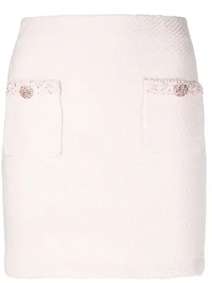 SELF-PORTRAIT Braided-trim Mini Skirt