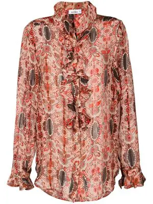 AMIR SLAMA Floral-print Blouse