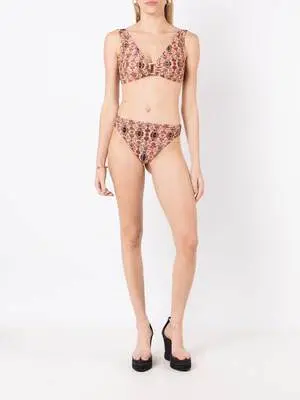 AMIR SLAMA Floral-print Bikini