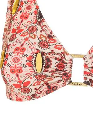 AMIR SLAMA Floral-print Bikini