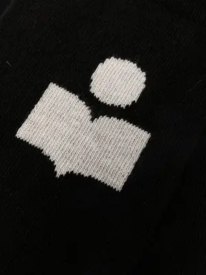 MARANT Siloki Logo-intarsia Socks - Black