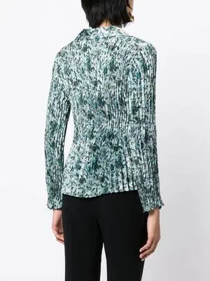 Vince Blooms Pleated Shirt - Green