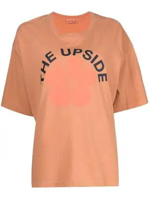 The Upside Laura Flower Logo Print T-shirt