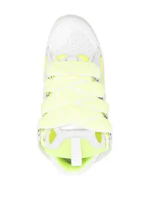 LANVIN Curb Panelled Lace-up Sneakers