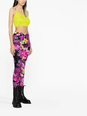 Versace Medusa-motif Knitted Top - Green