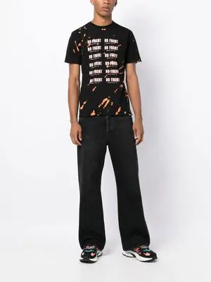 STAIN SHADE X Hiroshi Fujiwara Bleached-effect T-shirt