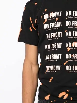 STAIN SHADE X Hiroshi Fujiwara Bleached-effect T-shirt