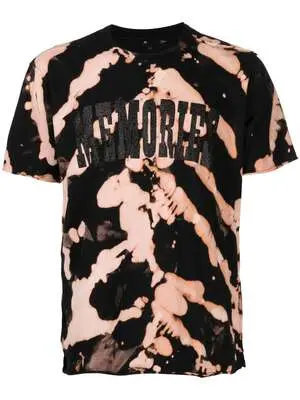 STAIN SHADE X Hiroshi Fujiwara Bleached-effect T-shirt - Black
