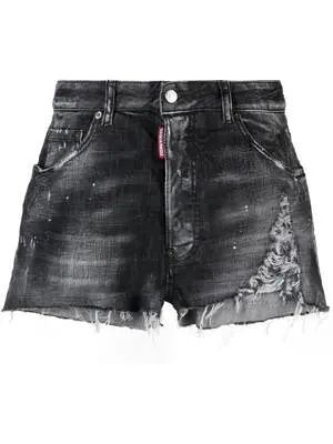 Dsquared2 Distressed Denim Shorts