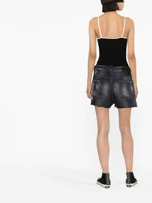 Dsquared2 Distressed Denim Shorts