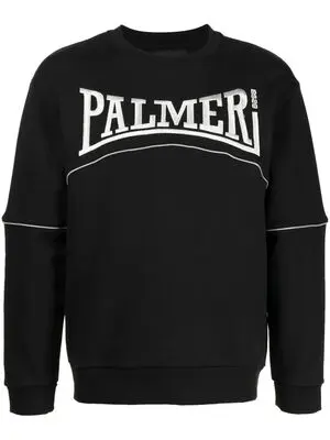 PALMER Logo-embroidered Organic Cotton Sweatshirt