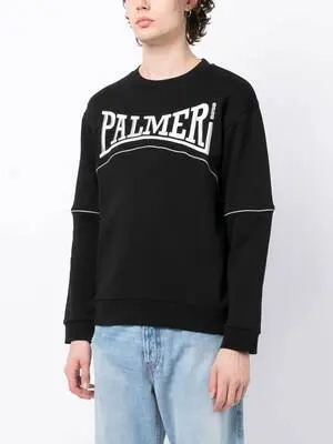 PALMER Logo-embroidered Organic Cotton Sweatshirt