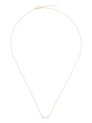 Ef Collection 14kt Yellow Mini Diamond Bar Necklace - Gold