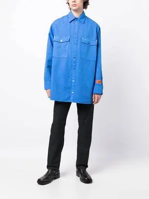 Heron Preston Logo-patch Button-up Shirt
