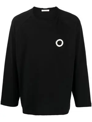 CRAIG GREEN Appliqué-detail Cotton Sweatshirt - Black