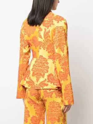 MARQUES' ALMEIDA Floral Print Tie-front Jacket