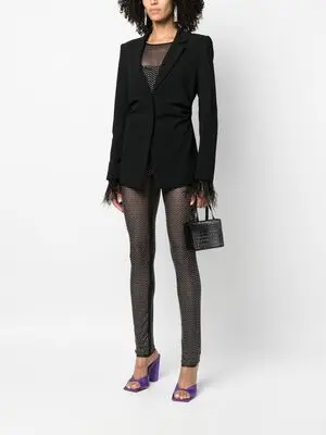 Patrizia Pepe Sheer Crystal-embellished Jumpsuit