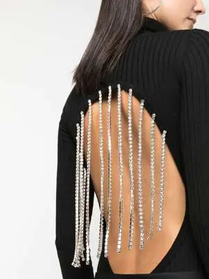 Dodo Bar Or Ziggy Crystal-embellished Bodysuit