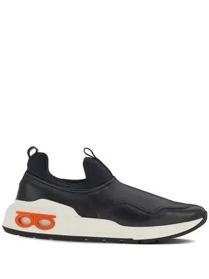 FERRAGAMO Gancini Low-top Sneakers - Black