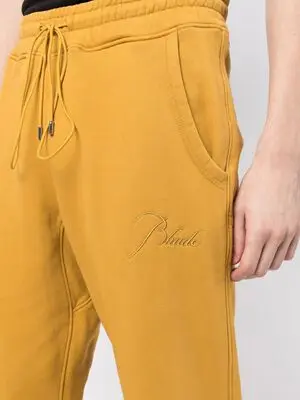 Rhude Embroidered-logo Drawstring Track Pants