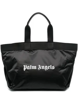 Palm Angels Logo-print Tote Bag - Black