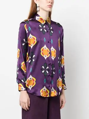 PAULA Graphic-print Long-sleeved Shirt
