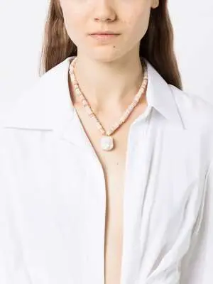 A SINNER IN PEARLS Shell And Pearl Pendant Necklace