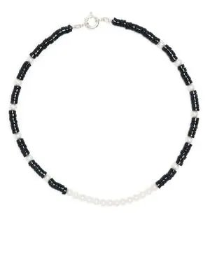 A SINNER IN PEARLS Pearl And Shell Bead Necklace - Black