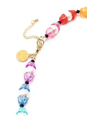 A SINNER IN PEARLS Rainbow Pearl Bead Necklace
