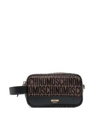 Moschino Jacquard Makeup Bag
