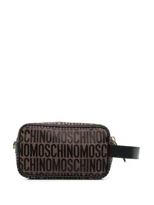 Moschino Jacquard Makeup Bag