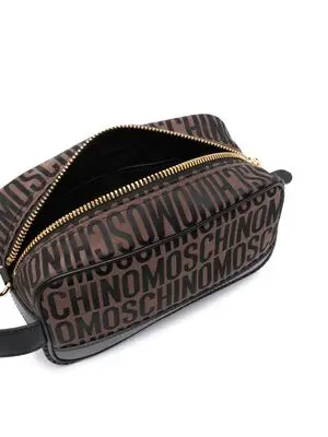 Moschino Jacquard Makeup Bag