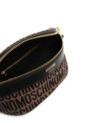 Moschino Jacquard Logo Motif Belt Bag