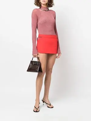 COURREGES Cut-out Detail Mini Skirt