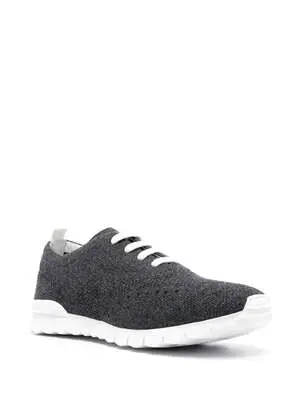 Kiton Knitted Low-top Sneakers - Grey