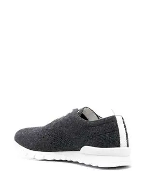 Kiton Knitted Low-top Sneakers - Grey