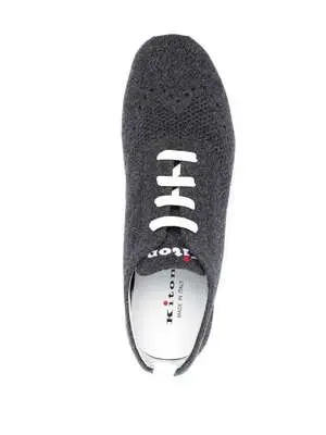 Kiton Knitted Low-top Sneakers - Grey