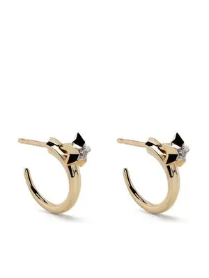 Adina Reyter 14kt Yellow Shooting Star Diamond Earrings - Gold