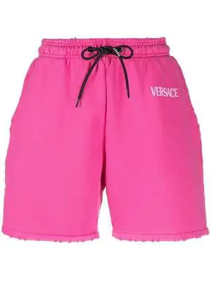 Versace Drawstring Logo Shorts