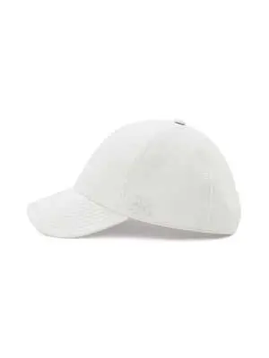 COURREGES Cotton Logo-patch Cap - White