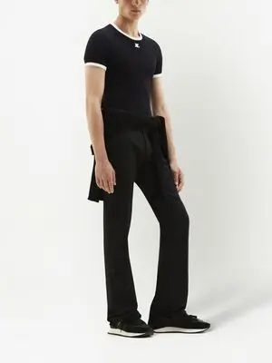 COURREGES Logo-print Detail T-shirt