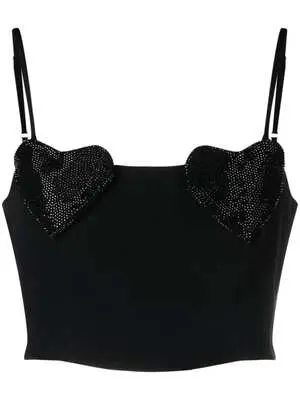 Blumarine Heart-patch Cropped Top
