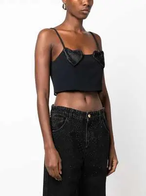 Blumarine Heart-patch Cropped Top