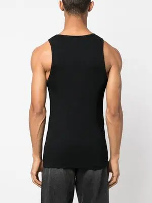 DIESEL® T-lifty-d Logo-embroidered Tank Top - Black