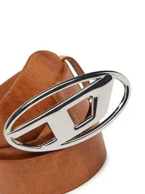 DIESEL® 1dr Logo-buckle Belt - Brown