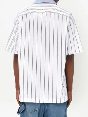 JW Anderson Panelled Stripe-print Shirt