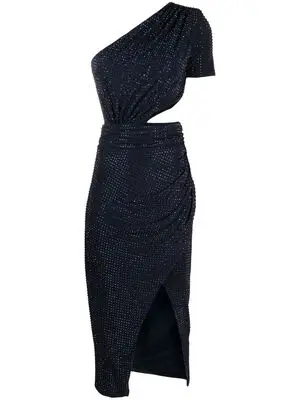SELF-PORTRAIT Cut-out Midi Dress - Blue